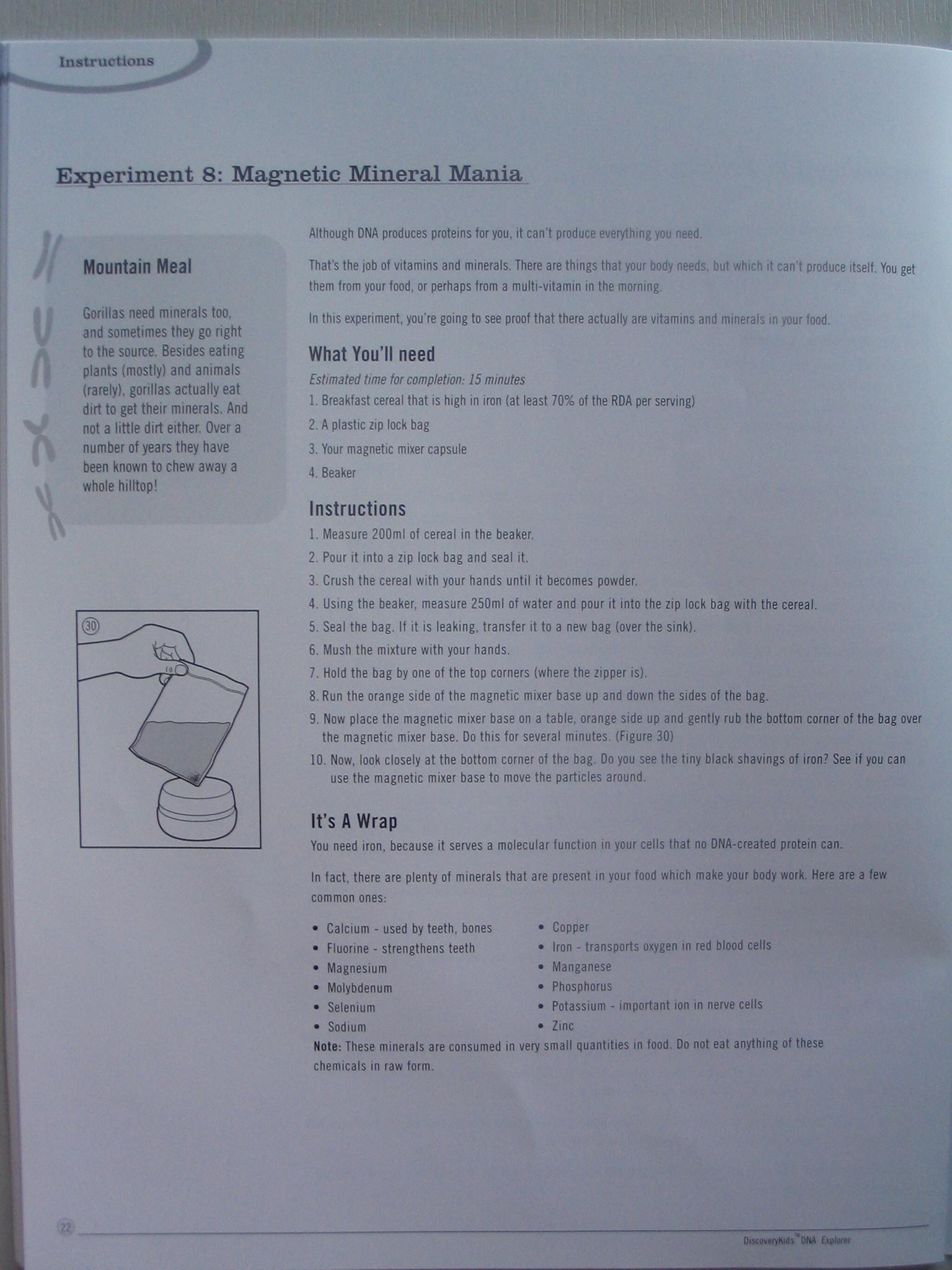 Discovery Channel DNA explorer kit tutorial.